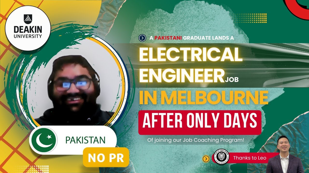 A PAKISTAN GRADUATE FROM DEAKIN UNI LANDED ELECTRICAL ENGINEER JOB AFTER FEW DAYS OF JOINING OUR ...