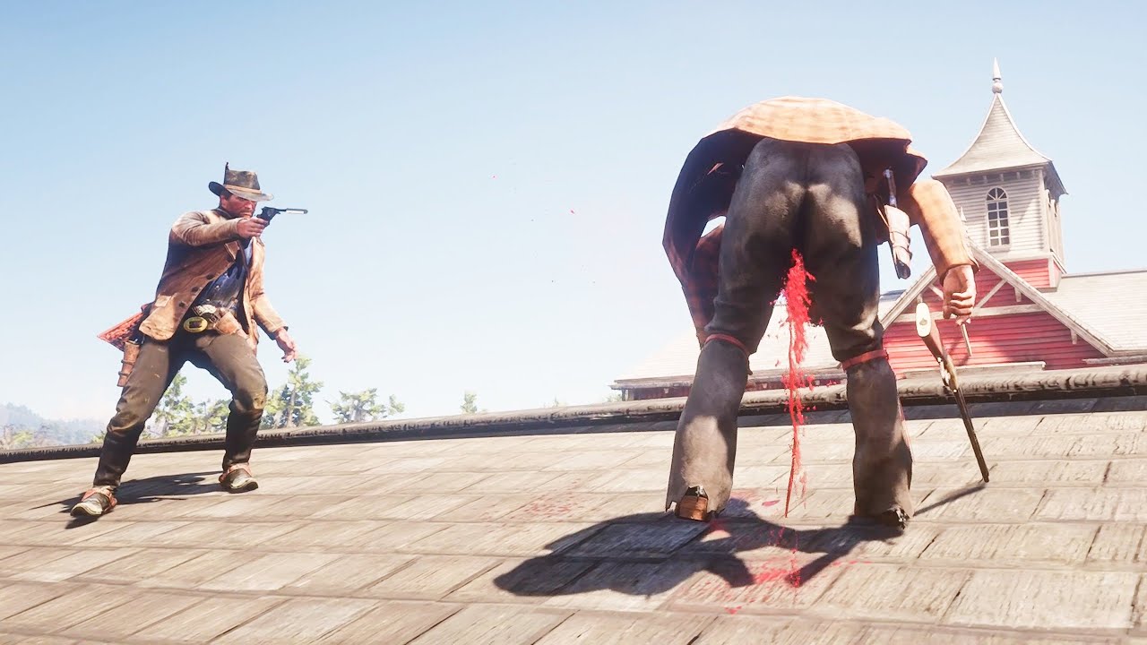 Every Frame Is Cinematic Slow Motion Shootouts in Red Dead Redemption 2 ...