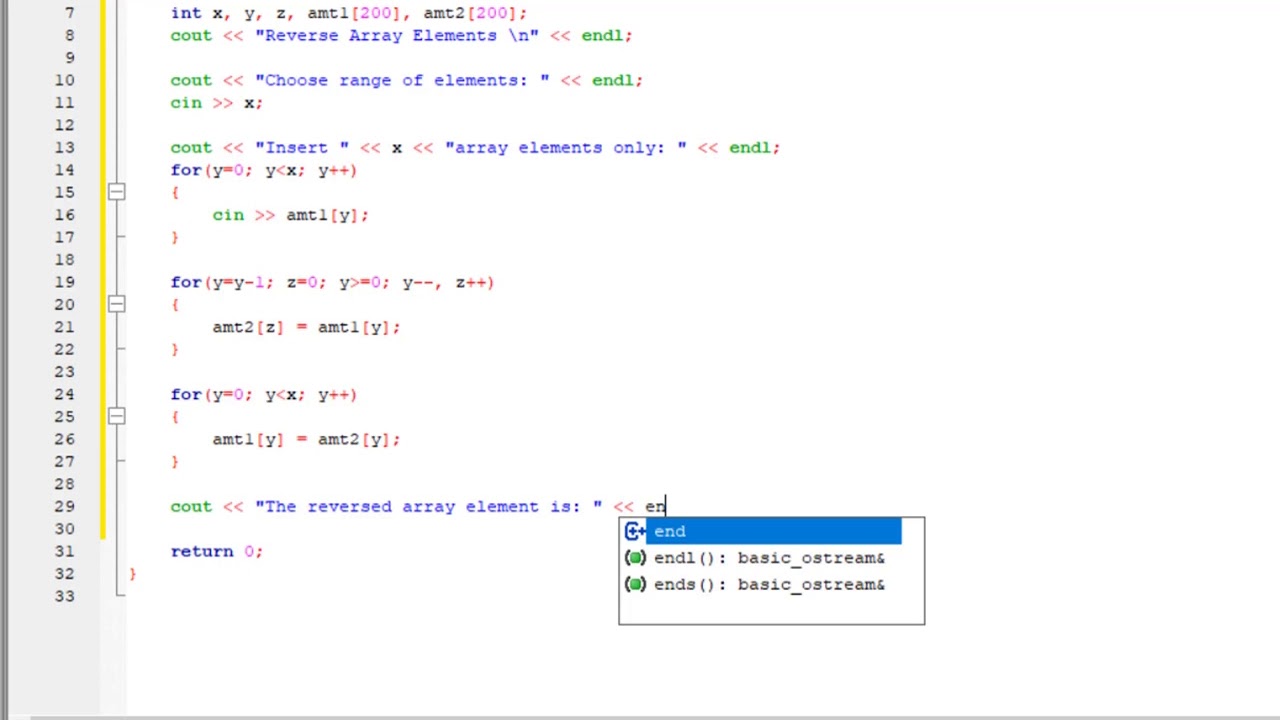 56 Project 56 How to Reverse Array Elements - YouTube