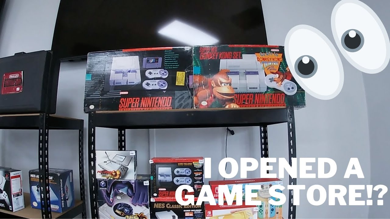 I opened up a video game store inside another store - YouTube