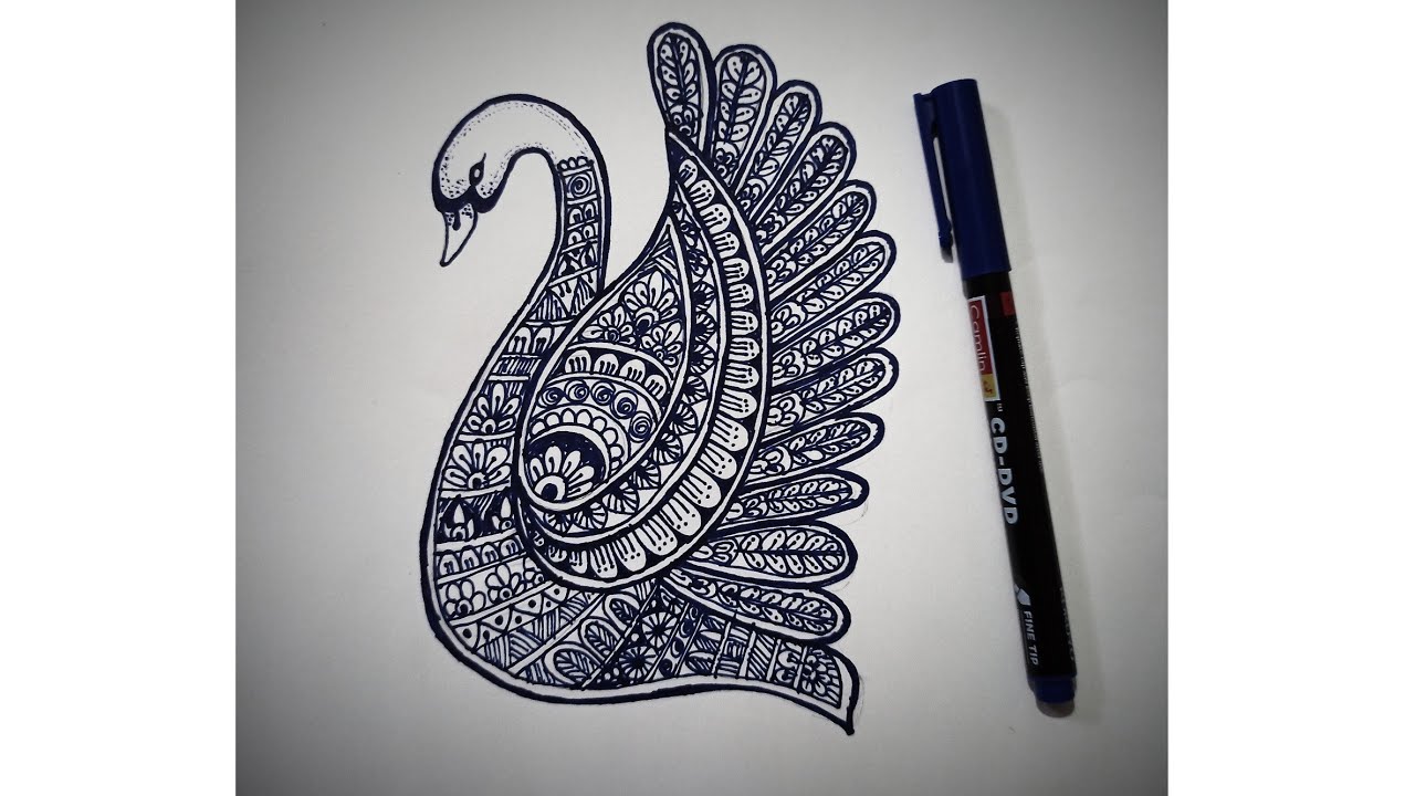 Mandal Drawing Using Marker 🧿 || For beginners 😊|| - YouTube