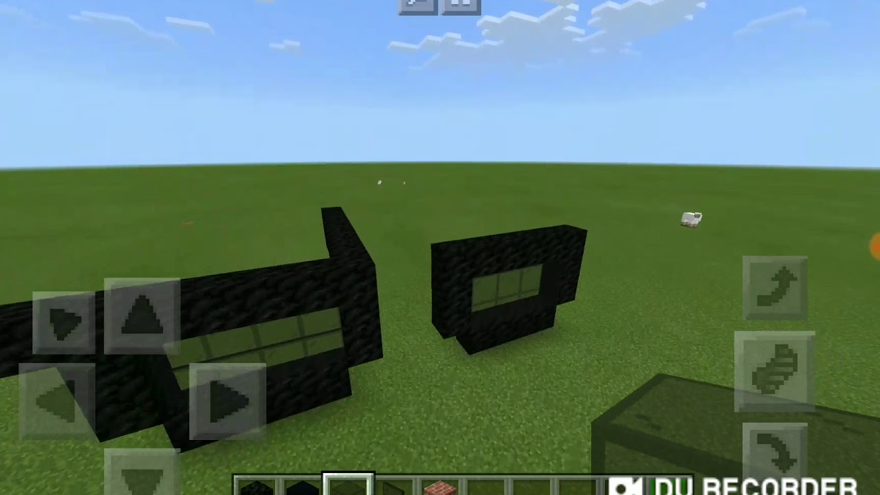 How to build giant sunglasses in minecraft - YouTube