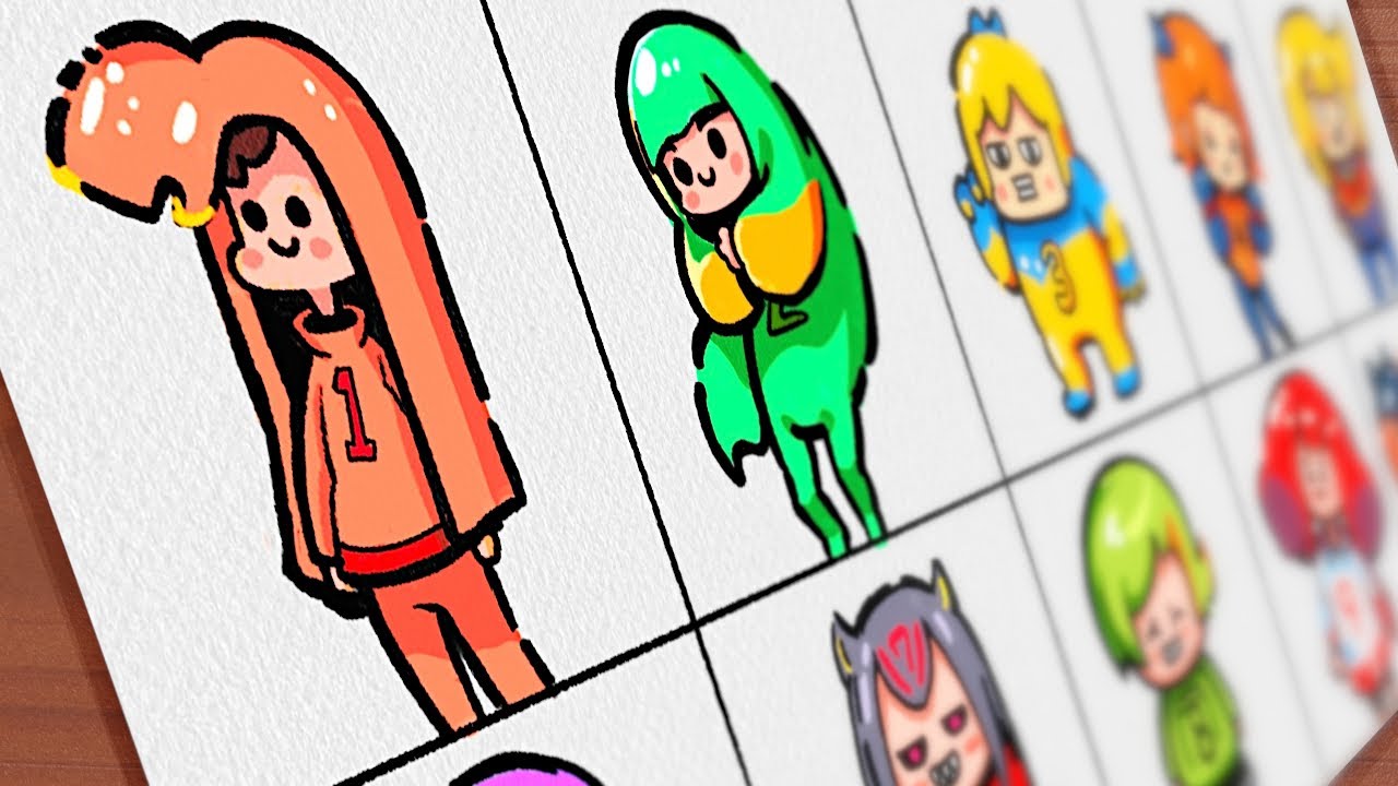 Drawing My Human Number Lore1~10 / Concept - YouTube