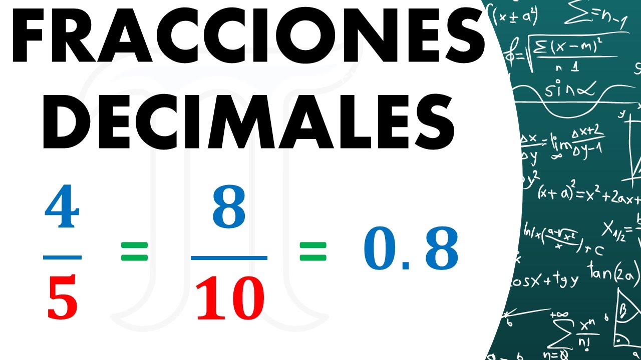 FRACCIONES DECIMALES - Primero de secundaria - YouTube