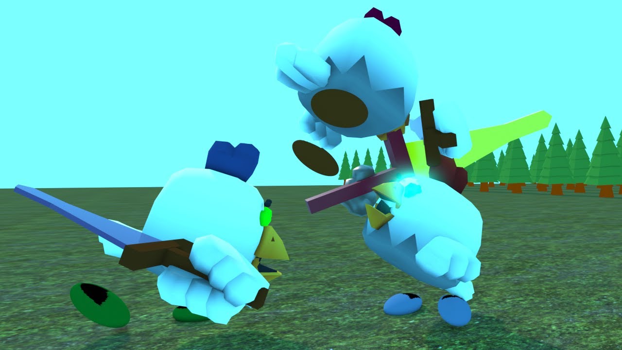 3D Chicken Gun Animation: War (Part 1) - YouTube