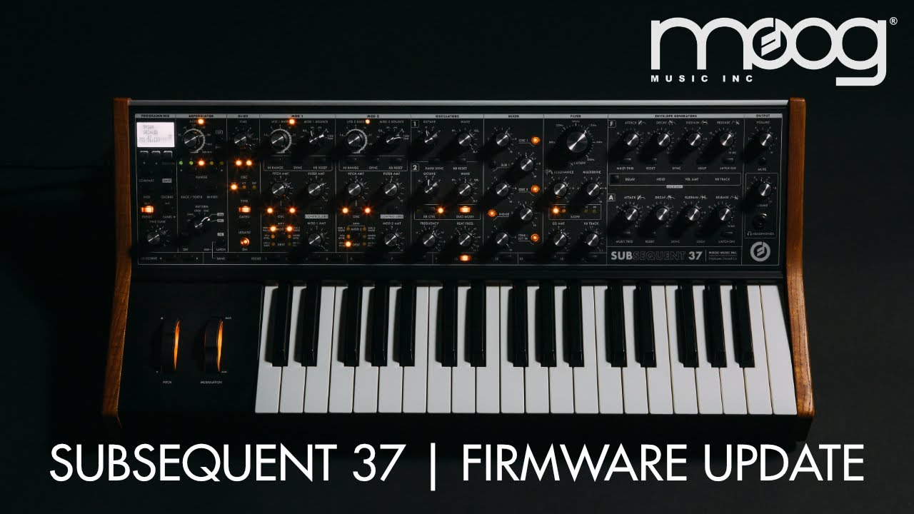 Moog Subsequent 37 | Firmware Update - YouTube