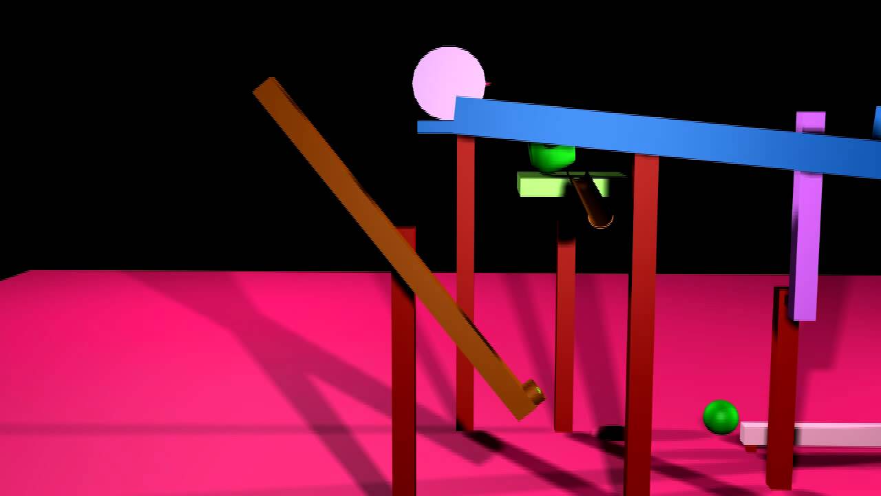 Rube Goldberg Machine 3D Animation - YouTube