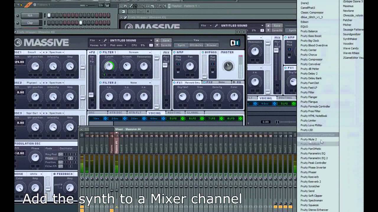 Dirty Dubstep Synth FL tutorial (With FLP) - YouTube
