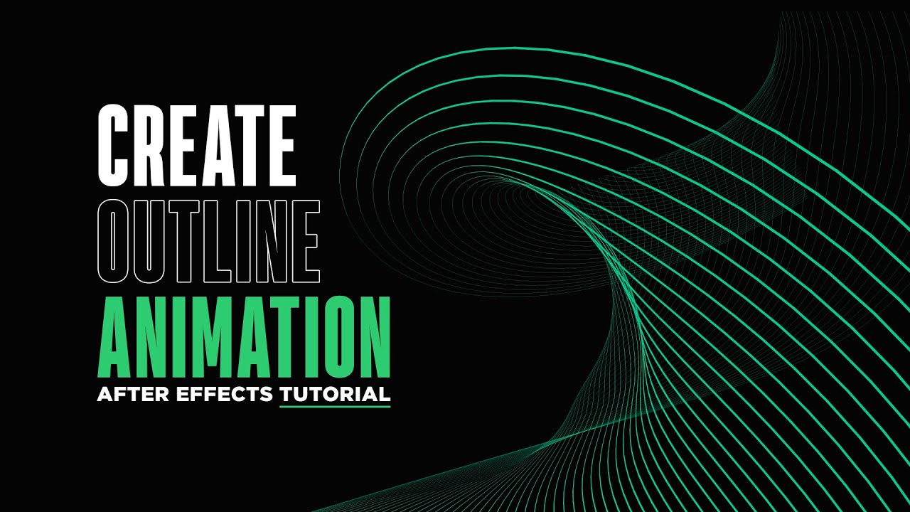 After Effects Tutorial | Text Outline Animation | Mellow Mograph - YouTube