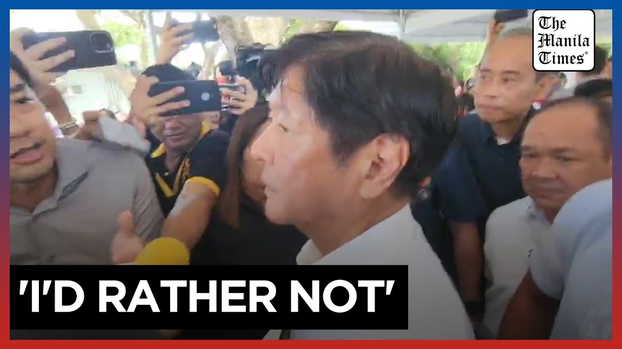 Marcos won't comment on Sara's rant - YouTube