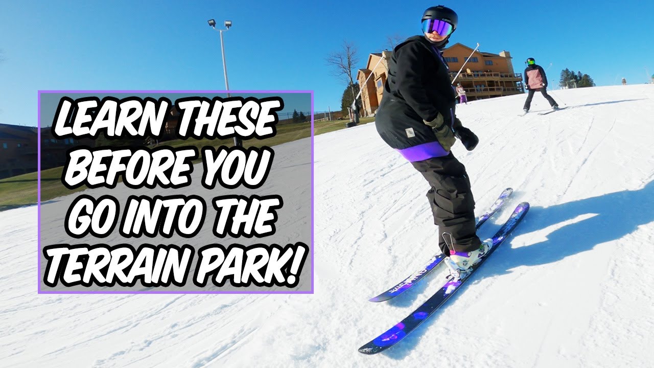 FIRST 3 SKI TRICKS TO LEARN BEFORE THE TERRAIN PARK!! - YouTube