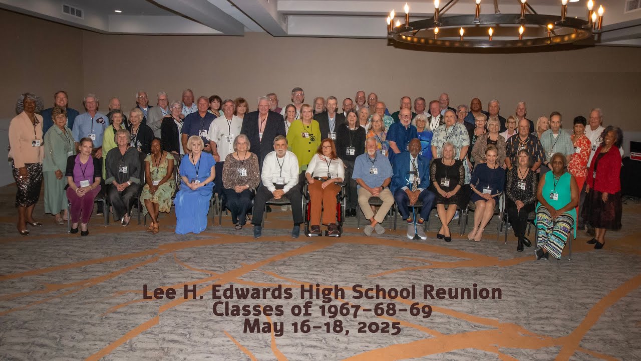 Lee Edwards high school reunion glasses of 67, 68, and 69 2025 - YouTube