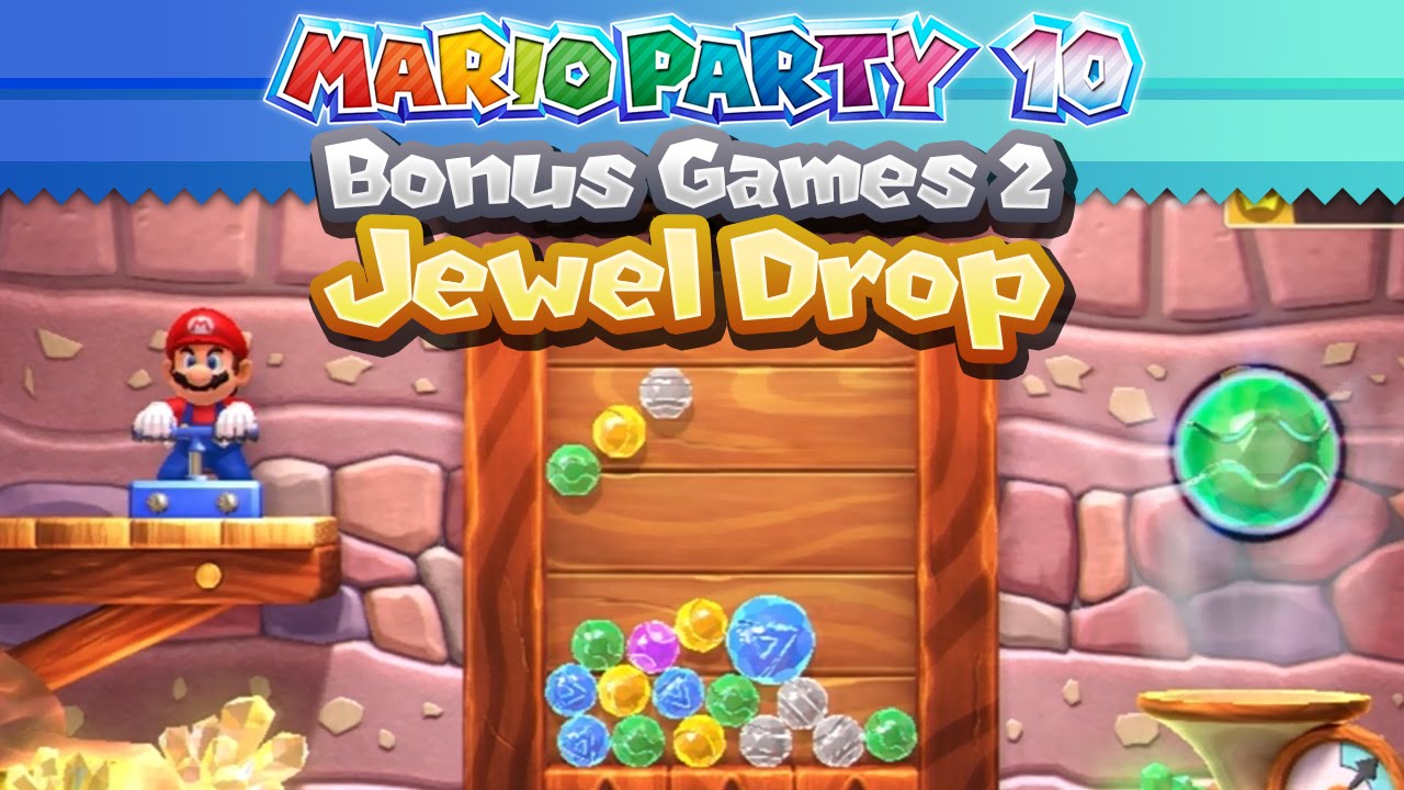 Mario Party 10 - Bonus Games Part 2: Jewel Drop Gameplay! - YouTube