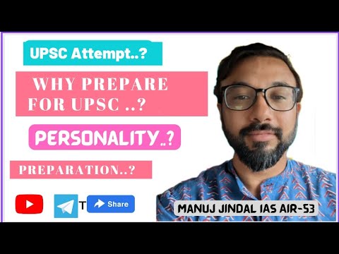 Manuj Jindal Sir upsc journey Why Upsc, Attempt, personality ...