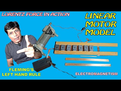 HOW LINEAR MOTOR WORKS | LORENTZ FORCE | ELECTROMAGNETISM - YouTube