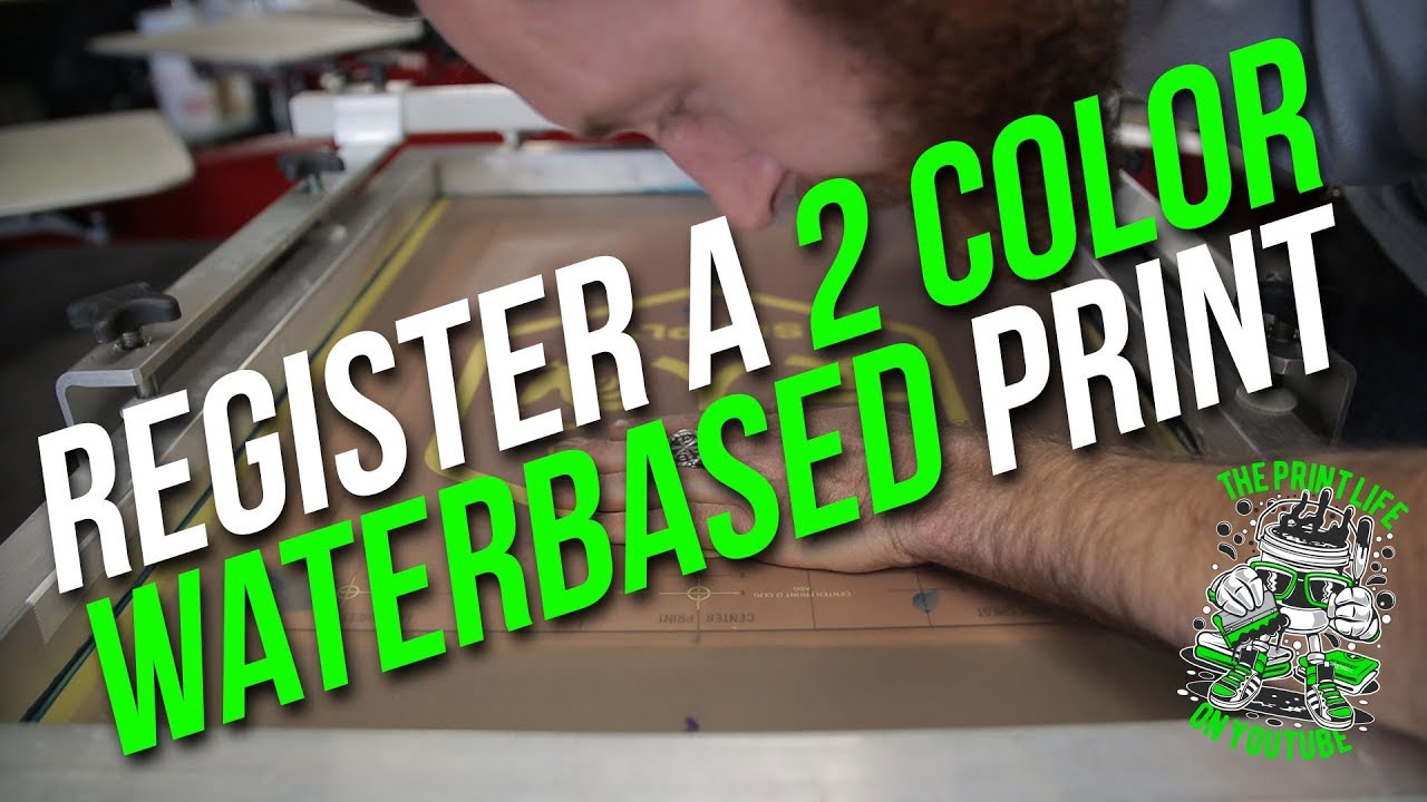 Register a 2 color Water-based Screen Print on the Anatol Thunder | T ...