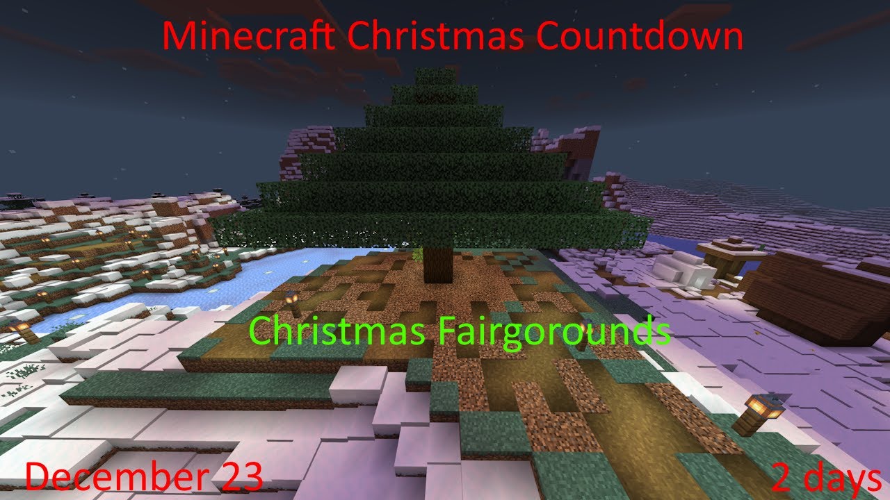 Christmas Tree Fairgrounds | Minecraft Christmas Countdown 11 - YouTube