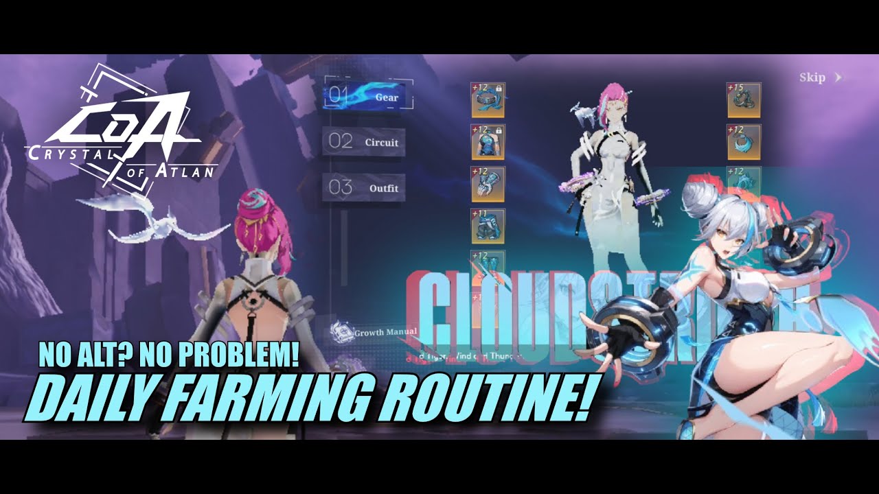 [CoA] Quick Daily Farming Routine - No ALTS Needed! | Cloudstrider POV ...