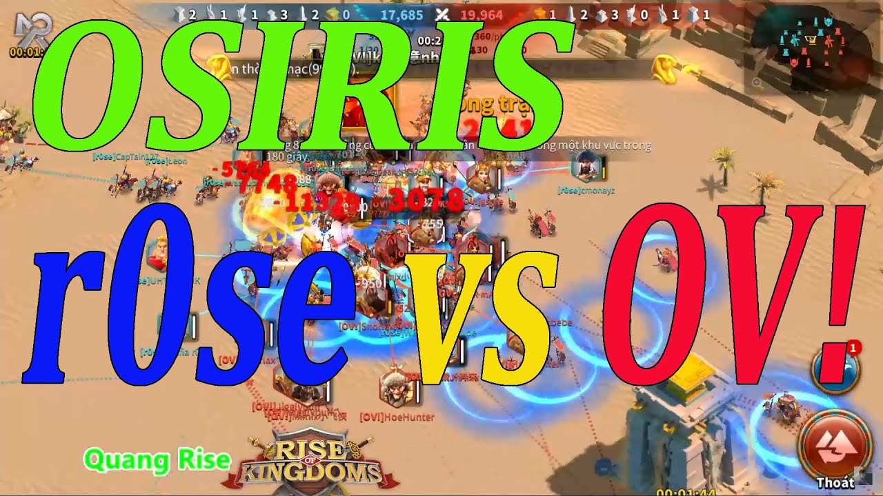 Osiris League - r0se vs OV! | Rise of Kingdoms - YouTube