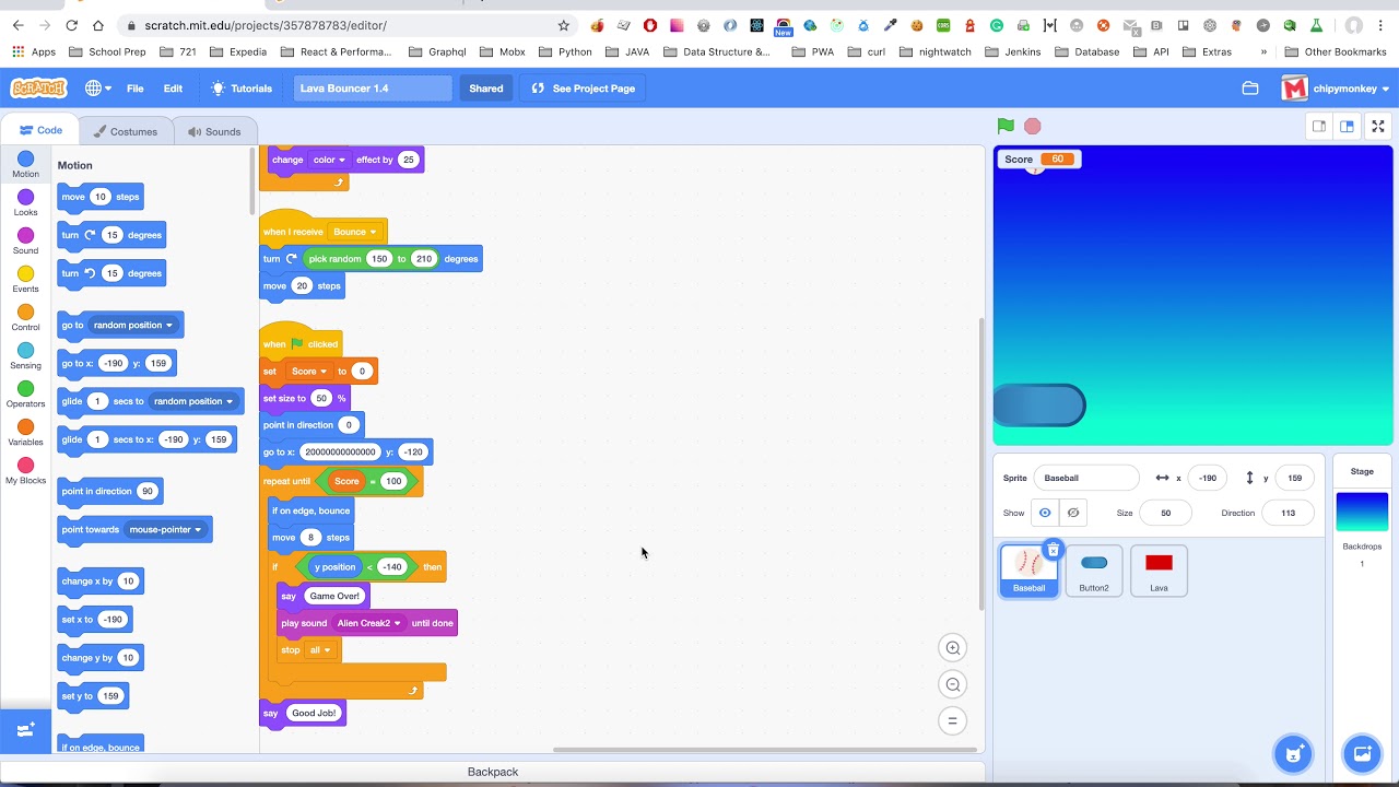 Lava Bouncer 1.4 On Scratch! (Part 1) - YouTube