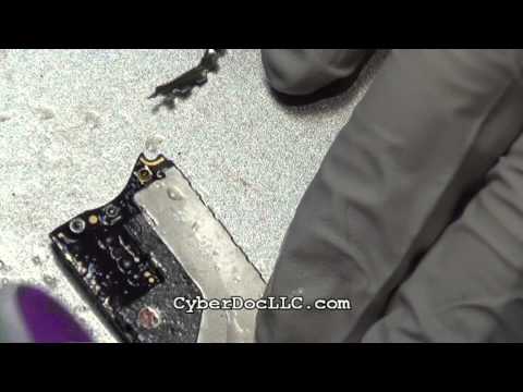 iPhone 4 Battery connector holder terminal repair soldering tutorial ...