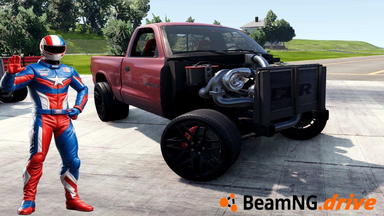 1600HP DRAG ENGINE MIGHT BE TO MUCH FOR MY DODGE DAKOTA - BeamNG.drive ...
