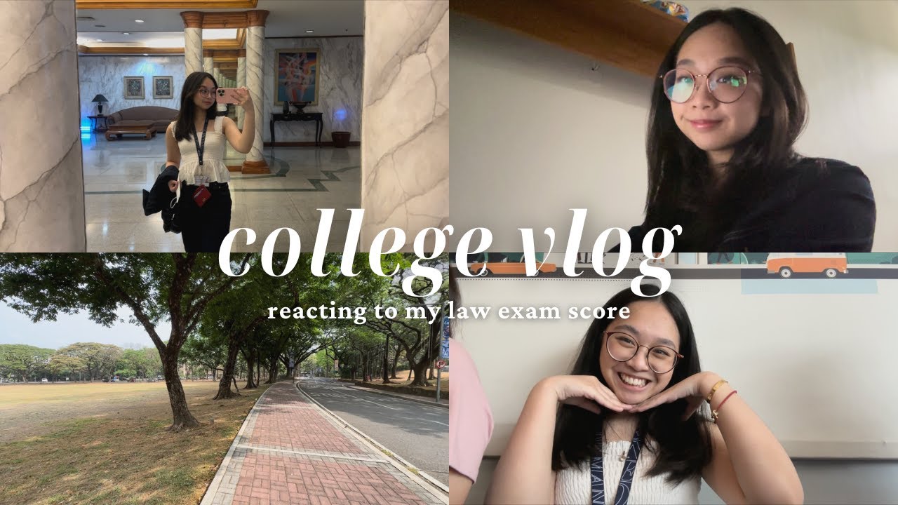 UNI VLOG 📓 | reacting to my LAW EXAM SCORE 😬, full day of classes in ...