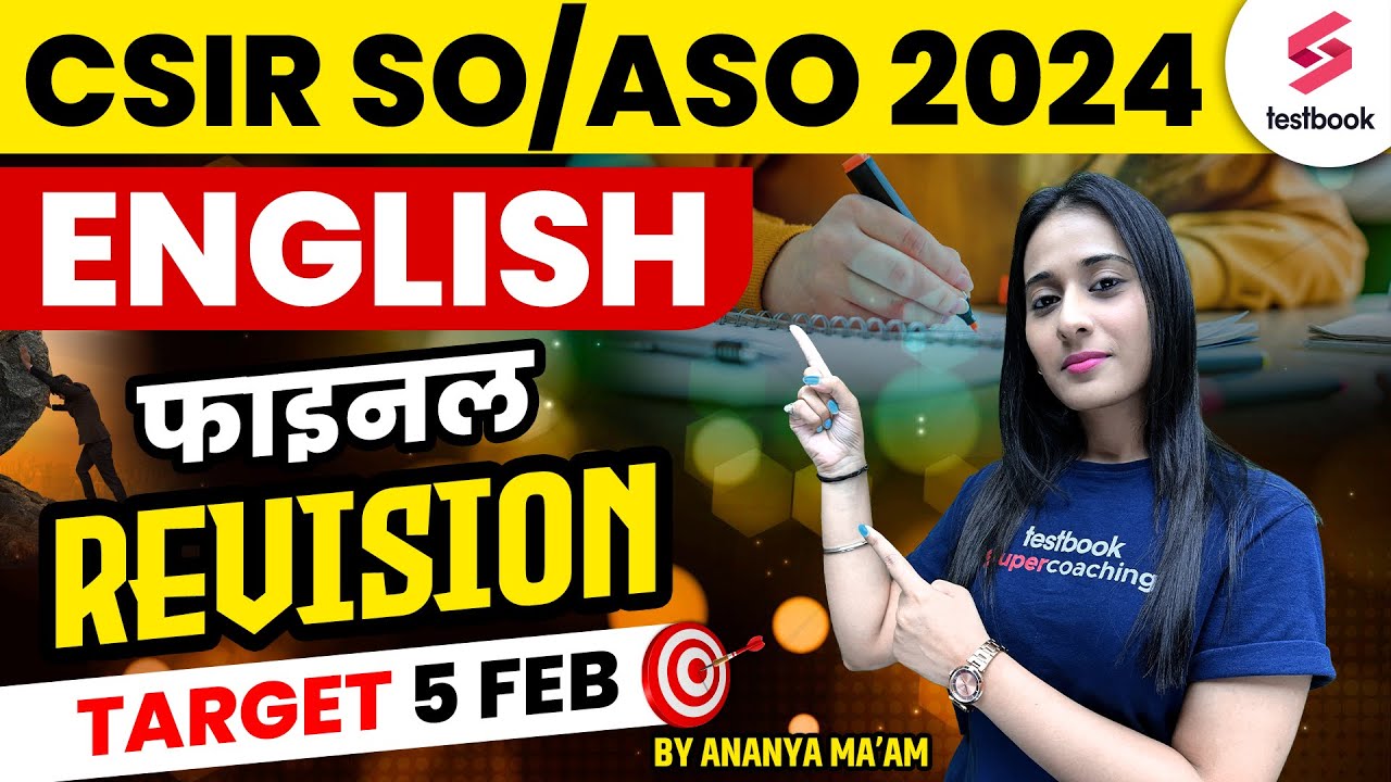 CSIR SO ASO 2024 | English | CSIR SO ASO English Final Revision ...