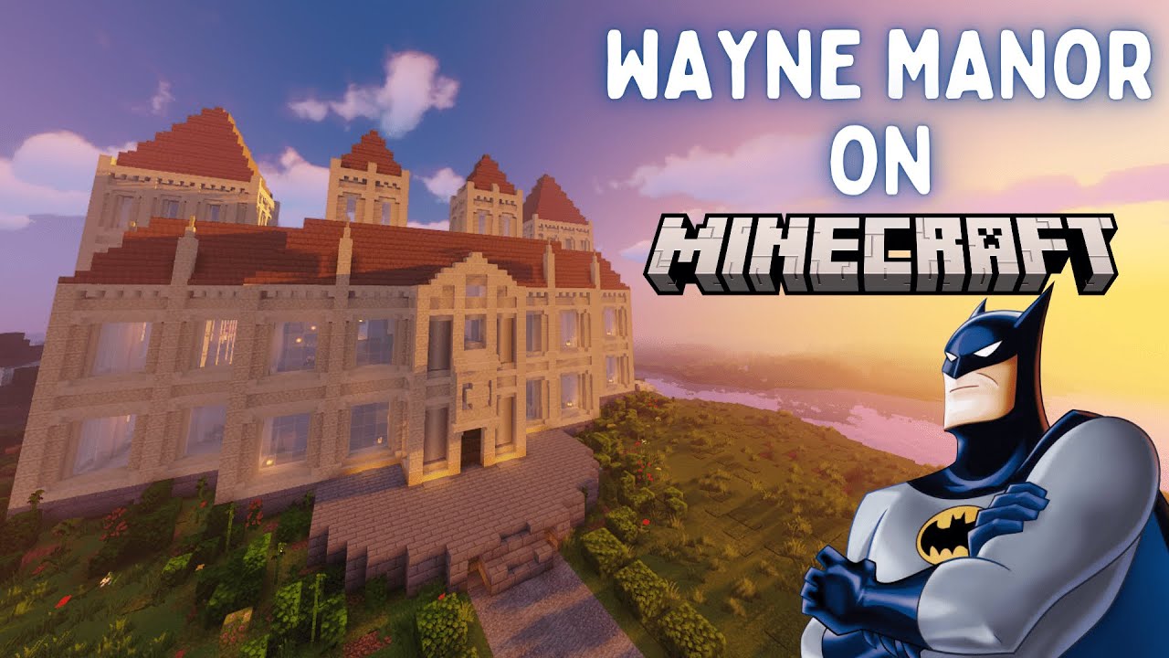I Built Wayne Manor On Minecraft | The Wayne Manor Project - YouTube