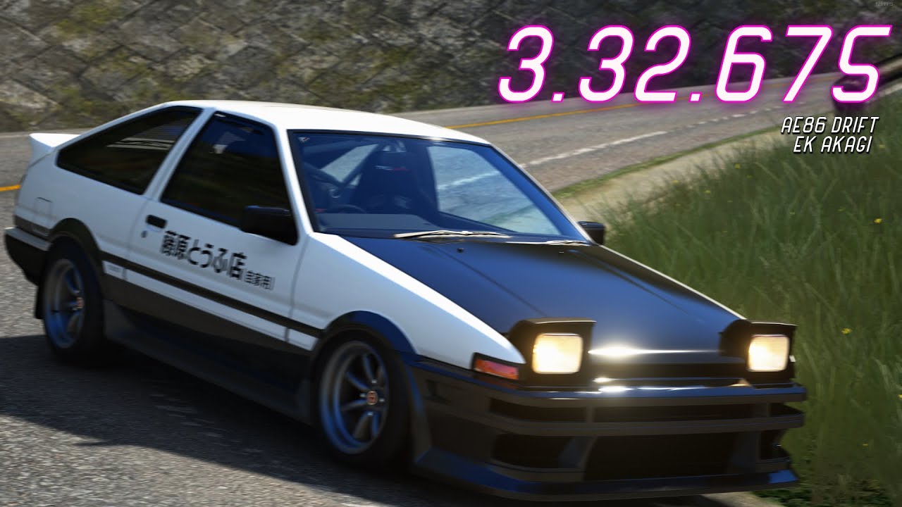 EK Akagi - 3.32.675 in the AE86 Drift | Assetto Corsa - YouTube