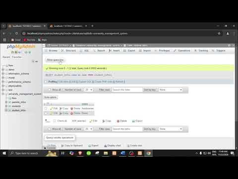 DBMS class 2.1 : Foreign Key Constraints & Reading Data with Table Joins using Xampp MySQL - YouTube