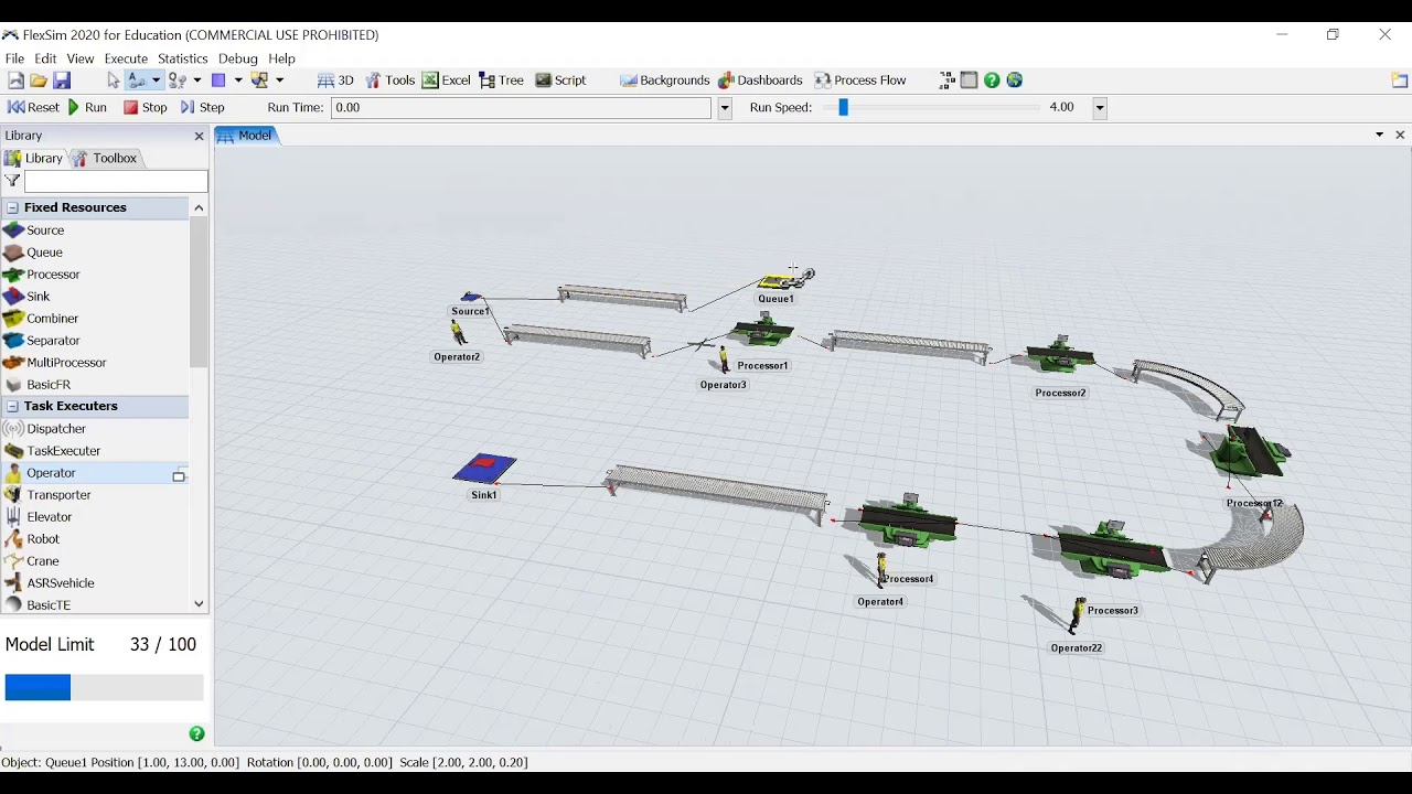 SIMULACIÓN DE UNA PLANTA EMBOTELLADORA UTILIZANDO EL SOFTWARE FLEXSIM 2020 - YouTube