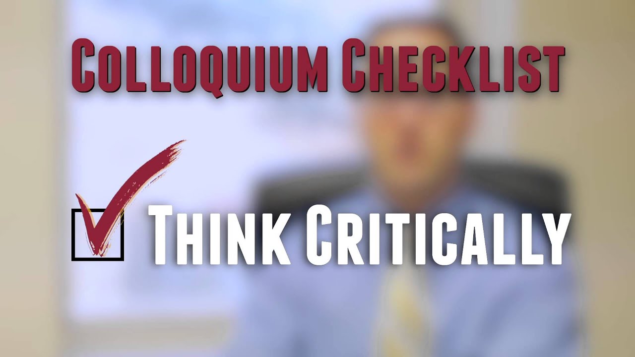 SC101 Colloquium Class - YouTube