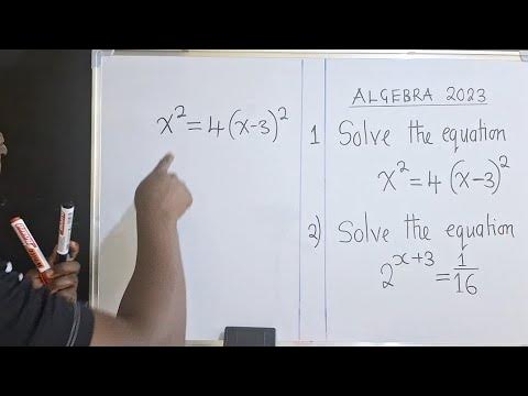 Algebra 2023 exam questions - YouTube