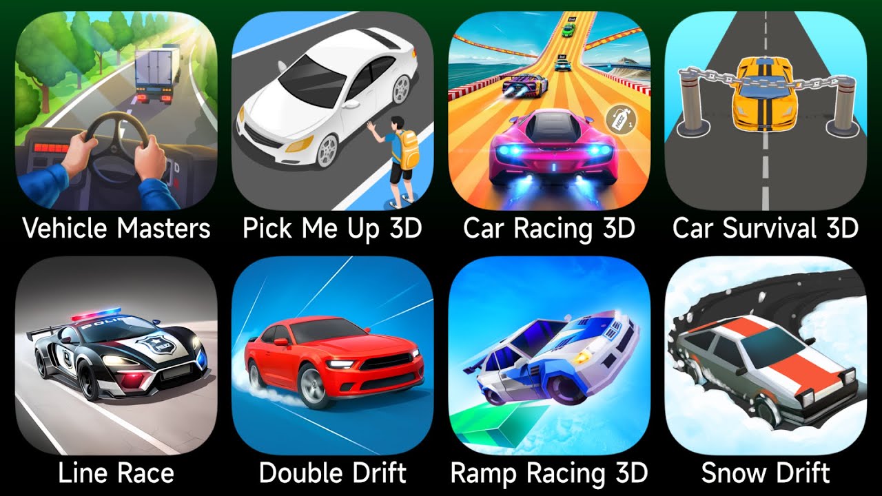 Vehicle Masters,Pick Me Up 3D,Car Racing 3D,Car Survival 3D,Line Race ...