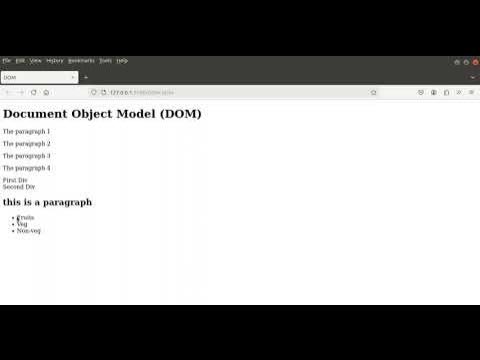 DOM - Javascript (In Hindi) - YouTube