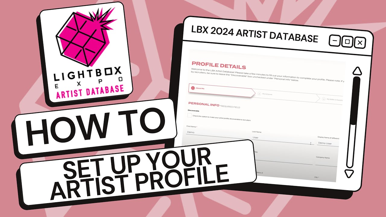 Lightbox Expo: Artist Database Guide - YouTube