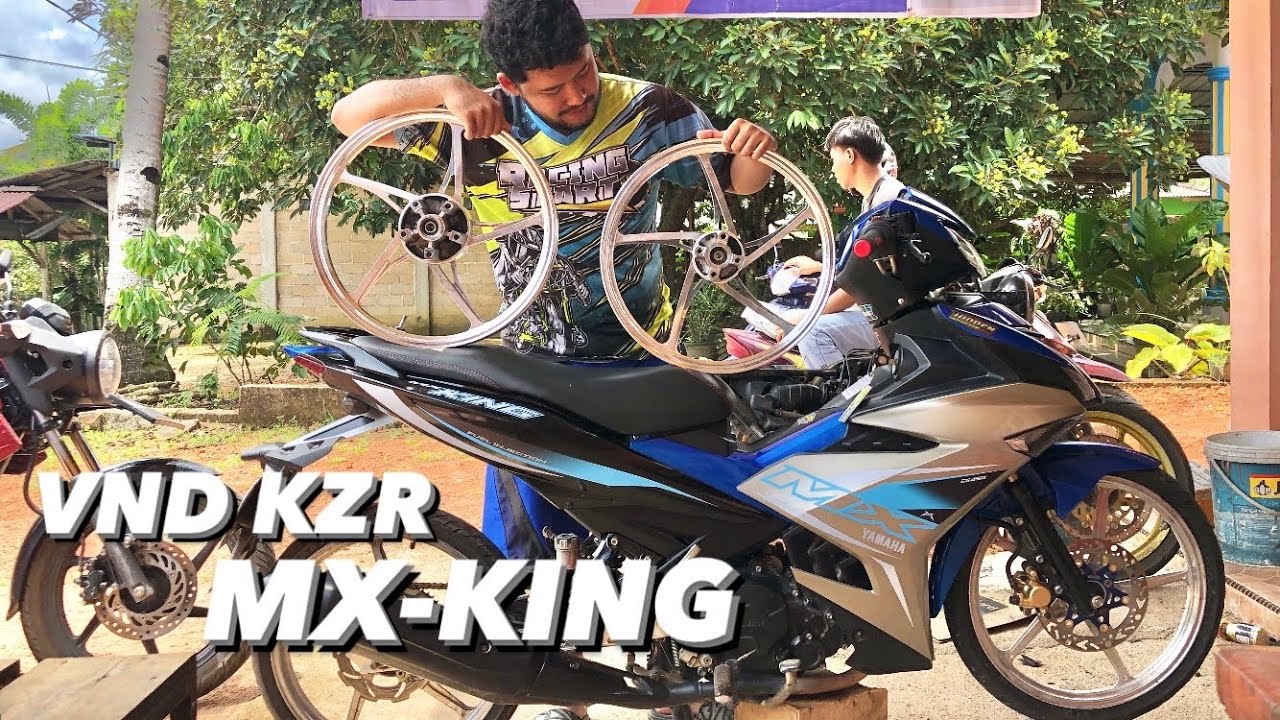 PASANG VELG VND KZR di MX-KING. Efek paint remover gagal - YouTube