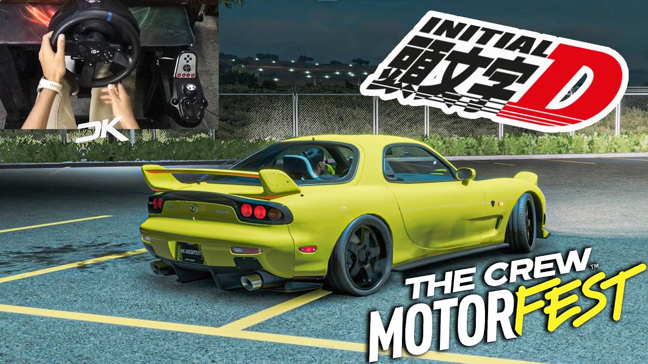 Initial D Mazda RX7 FD - The Crew Motorfest | Steering wheel gameplay ...
