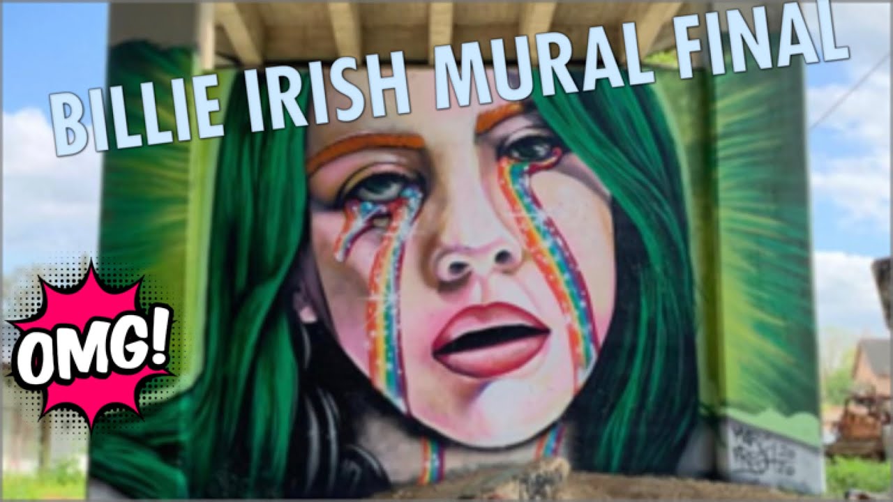 FINAL BILLIE IRISH GRAFFITI MURAL!! - YouTube