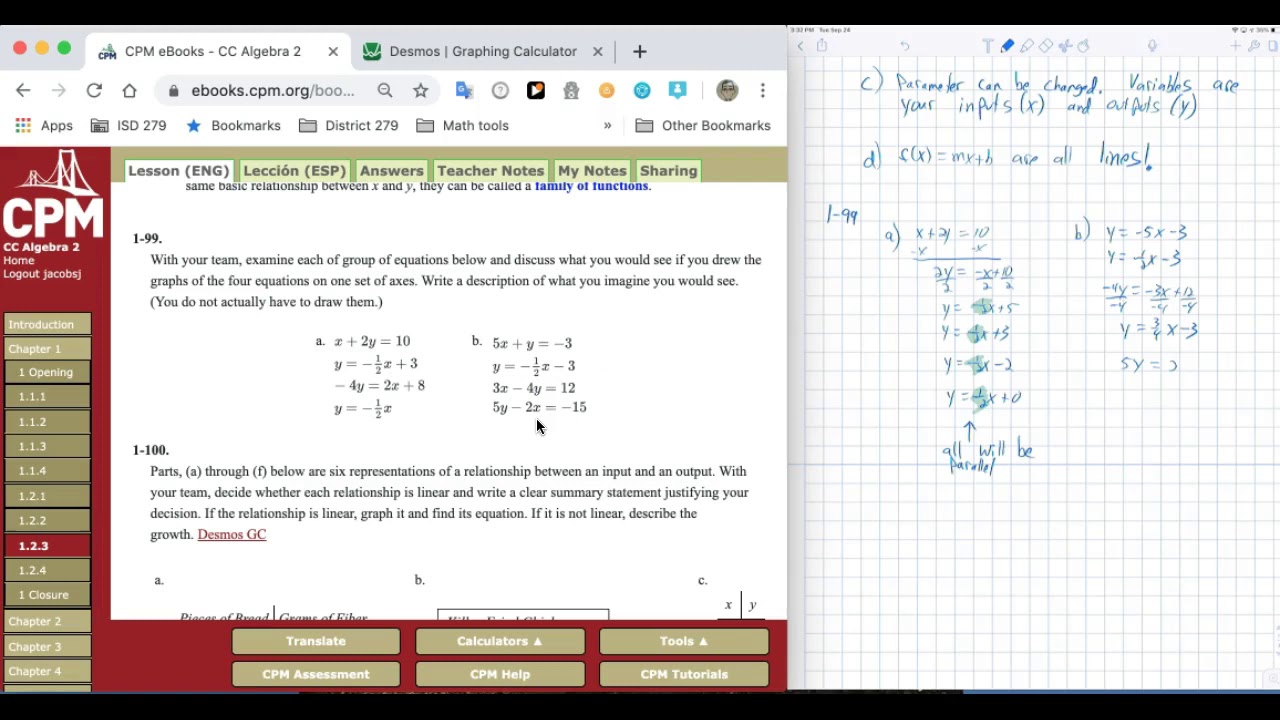 CPM Alg2 Lesson 1.2.3 - YouTube