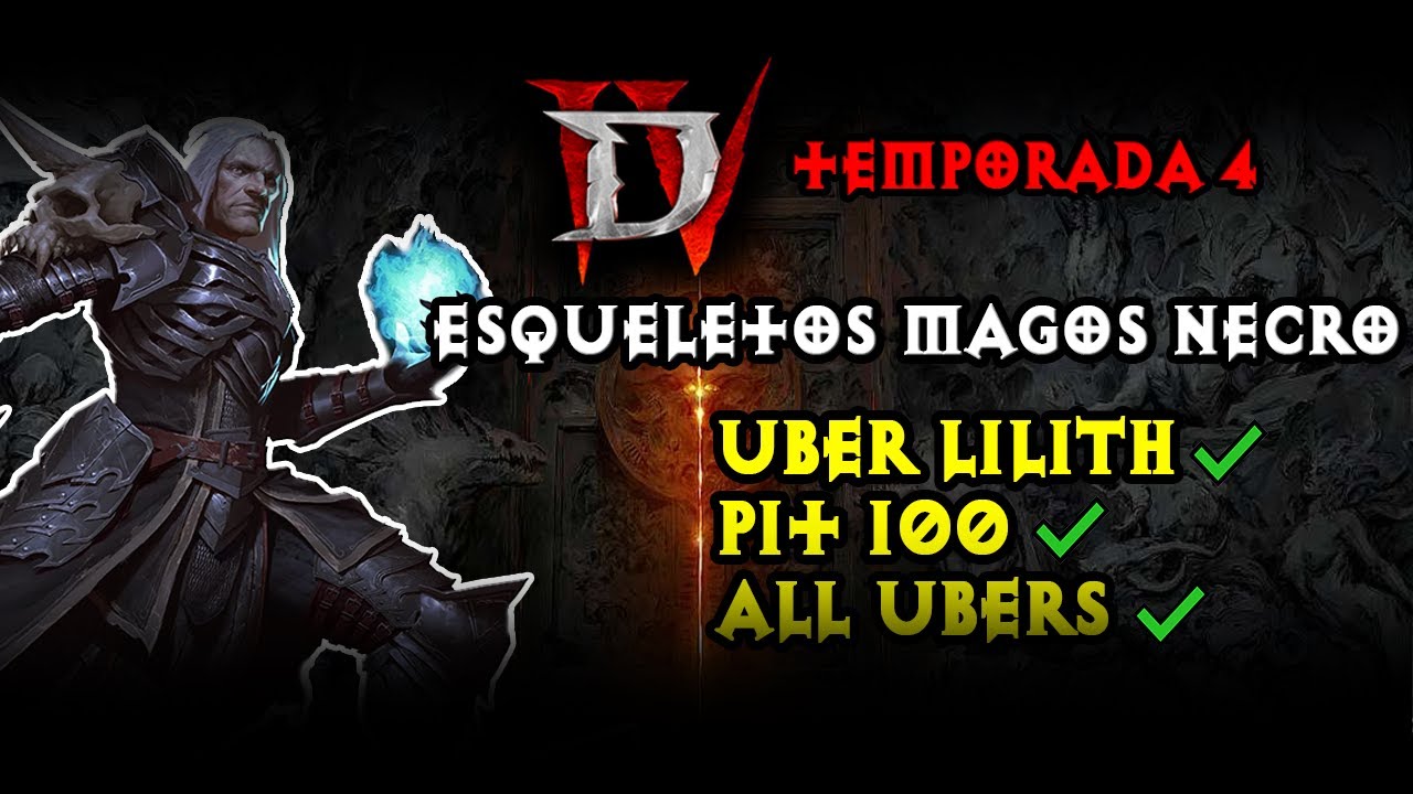 [D4 S4] UBER LILITH PIT 100 ESQUELETOS MAGOS NECRO - YouTube