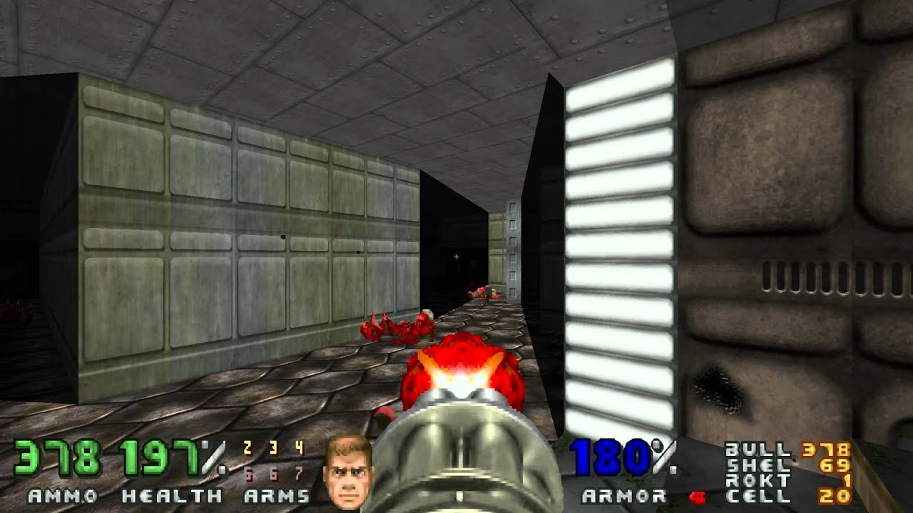 Let's Play - Ultimate DooM @ Ultra-Violence -- E1M2 { Nuclear Plant ...