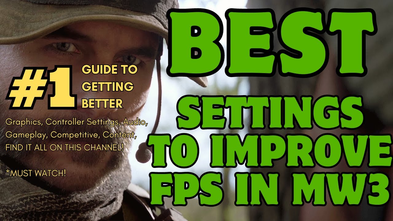THE ULTIMATE MW3 Settings: MAX FPS & Visibility!🏆 - YouTube