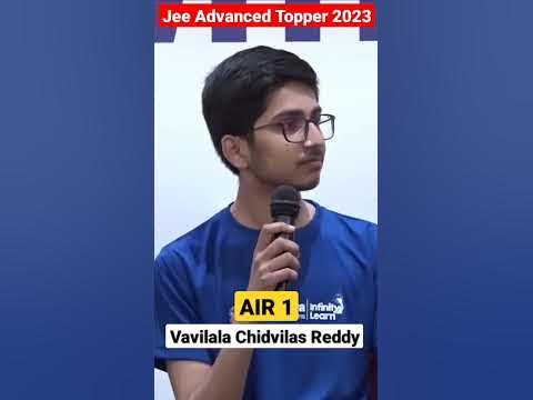 Air 1 Jee advanced 2023 | jee advanced topper Vavilala Chidvilas Reddy | Jee advanced result ...