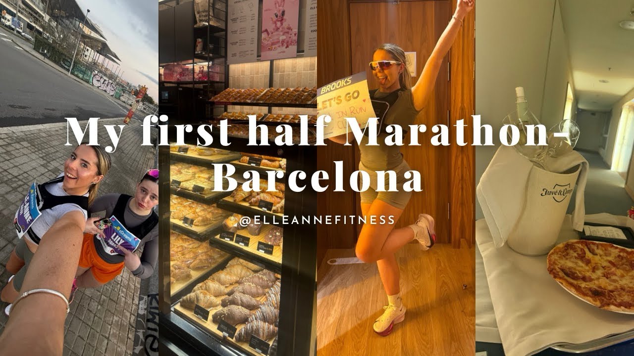 I ran my FIRST half marathon | Barcelona vlog | lessons learned + inspo ...