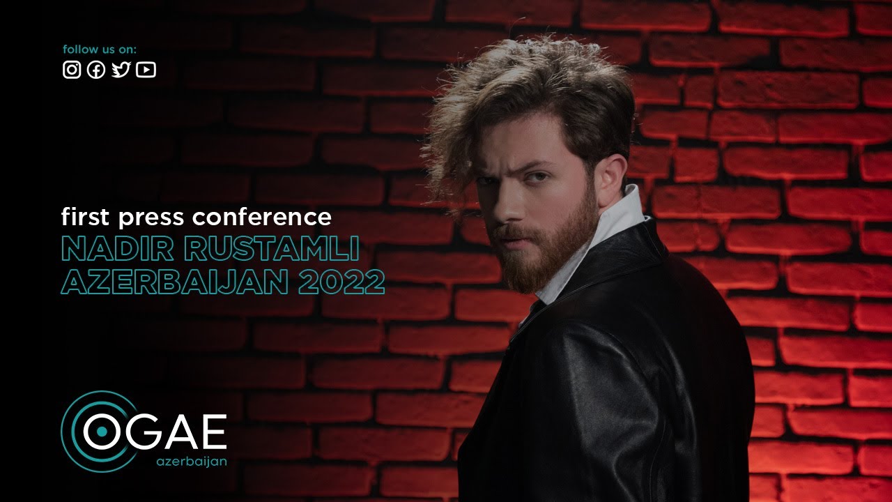 Nadir Rustamli, Azerbaijan - First Press Conference at Eurovision Turin ...