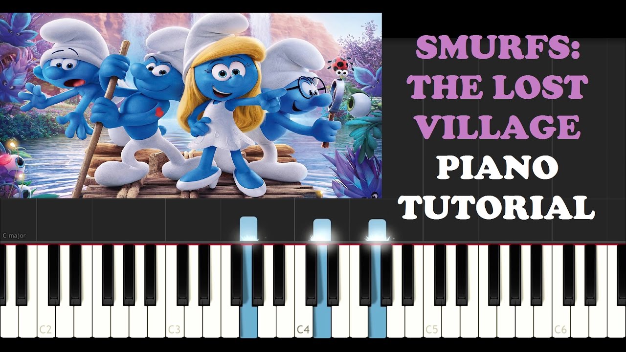 Smurfs: The Lost Village Soundtrack - To The Village (Piano Tutorial ...