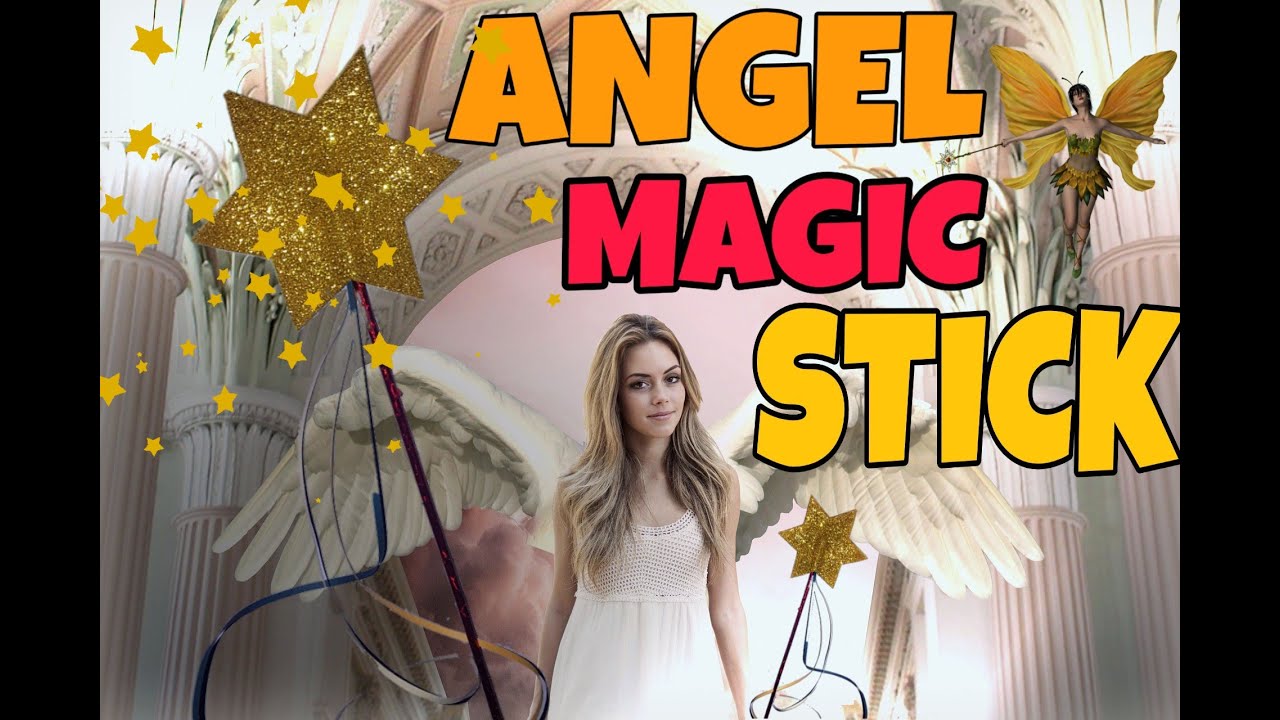 How to make a ANGEL WAND | Princess Fairy Magic Wand | DIY Magic Wand ...