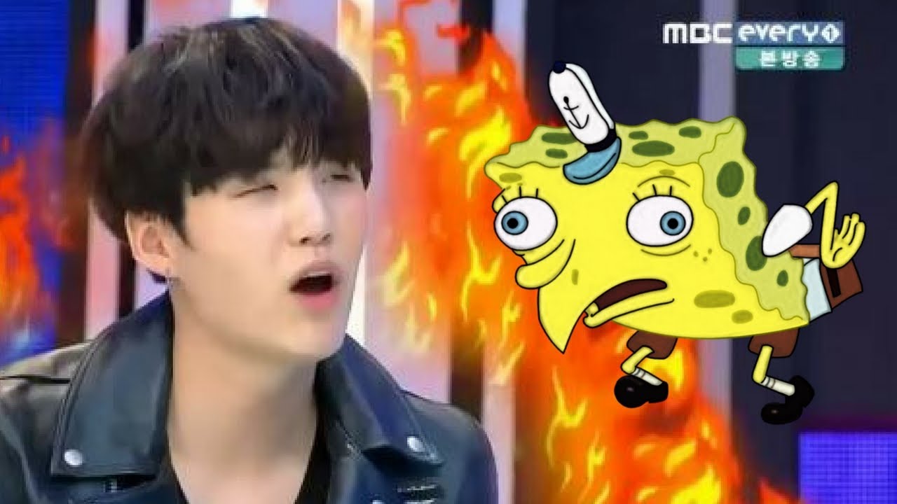 i put spongebob music over unfitting BTS moments - YouTube